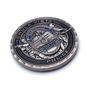 Custom Police Challenge Coins No Minimum | Enamel Pin Manufacturer in China